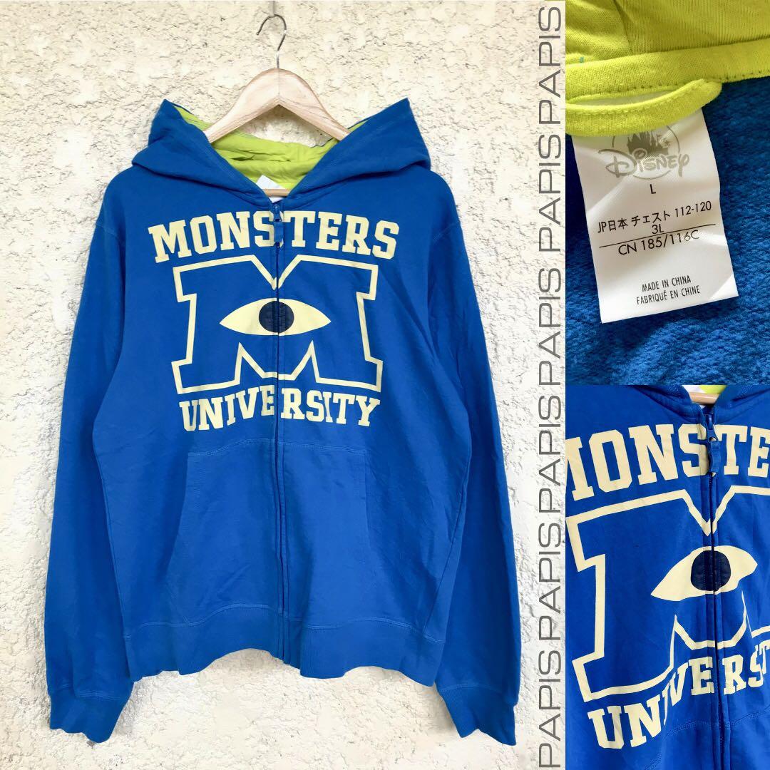 MONSTERS UNIVERSITY BLUE HOODIE JACKET, Men's Fashion, Coats, Jackets ...