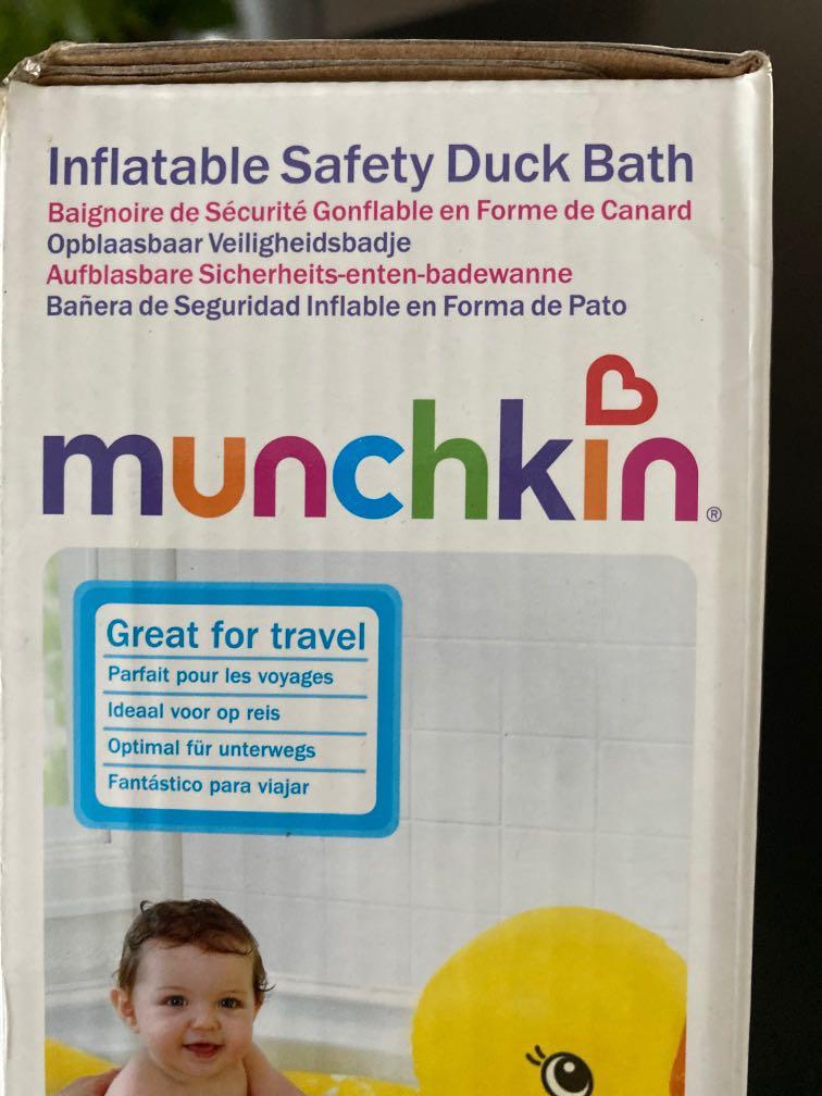 Munchkin Inflatable Safety Duck Bath, Babies & Kids, Bathing & Changing ...