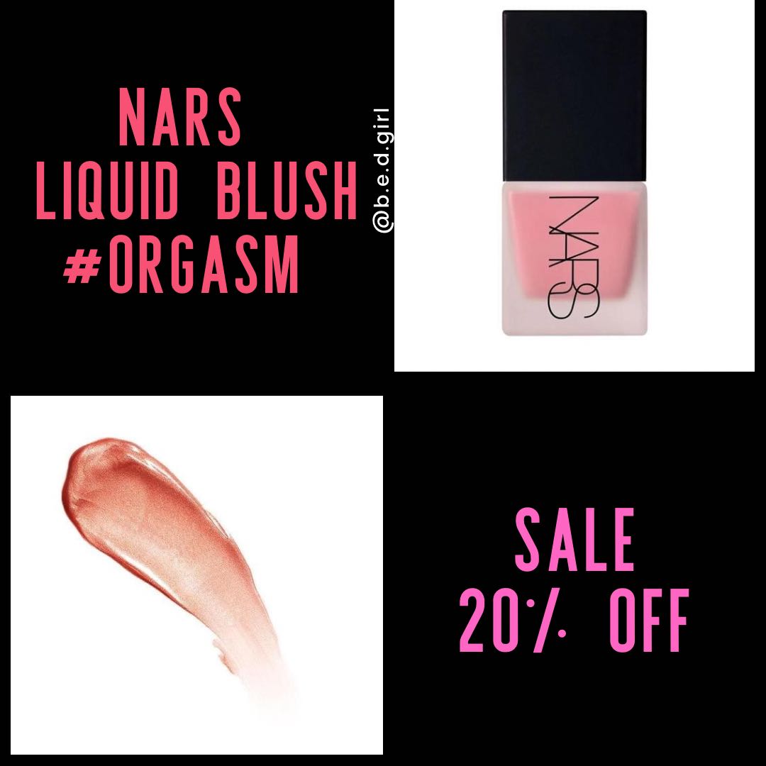 NARS liquid blush #ORGASM 15ml, 美容＆化妝品, 健康及美容 - 皮膚護理, 化妝品 - Carousell