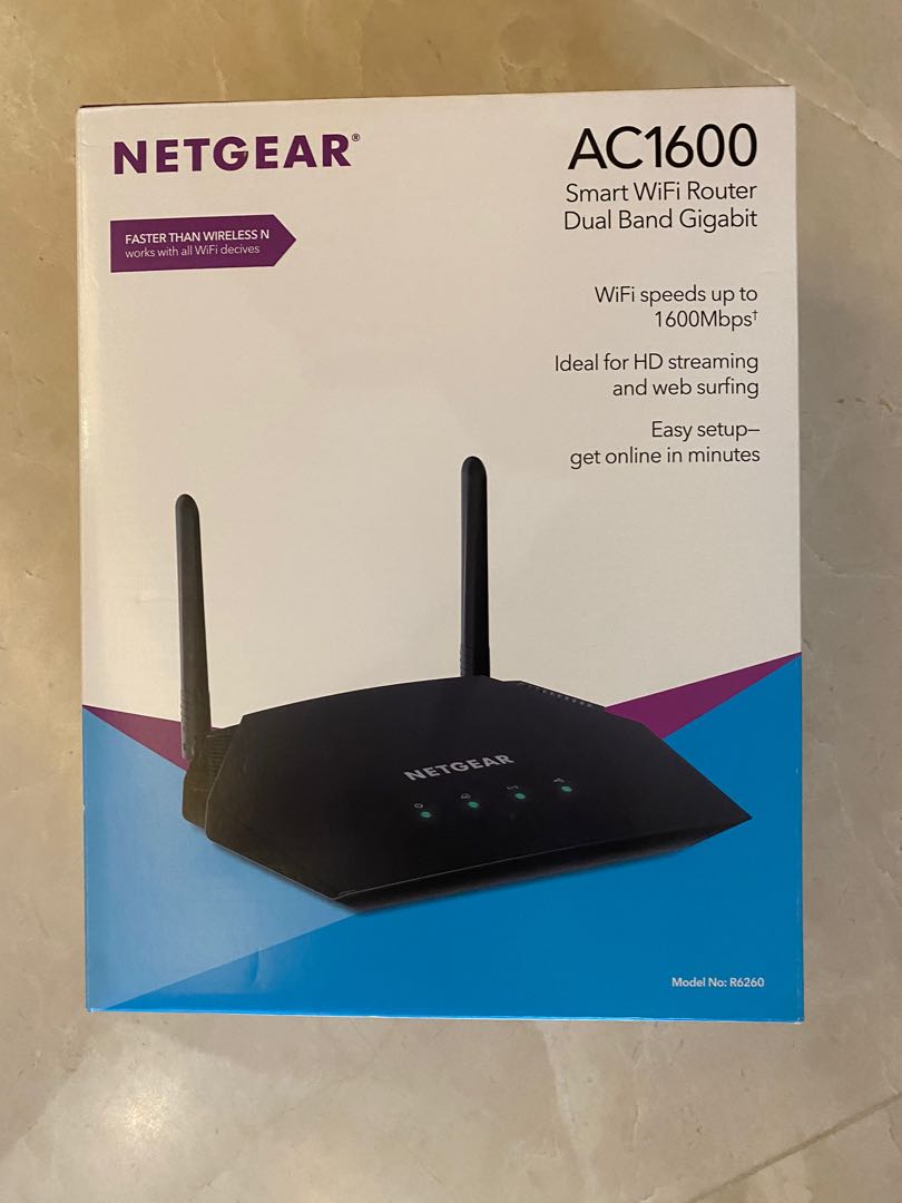 Netgear AC1600 smart wifi router, Computers & Tech, Parts & Accessories ...