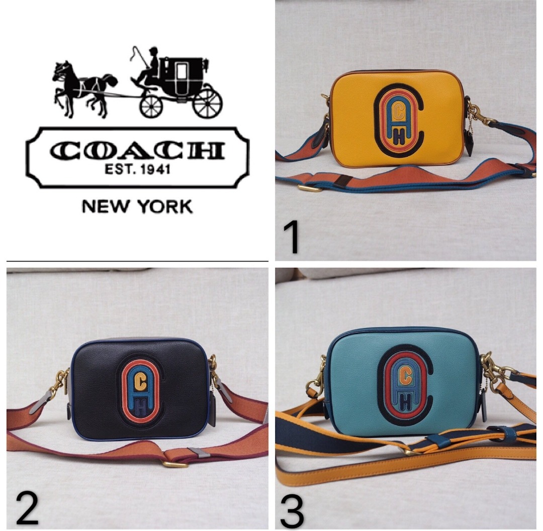 New Coach Original Come With 2 strap Design Camera Bag In Colorblock ...