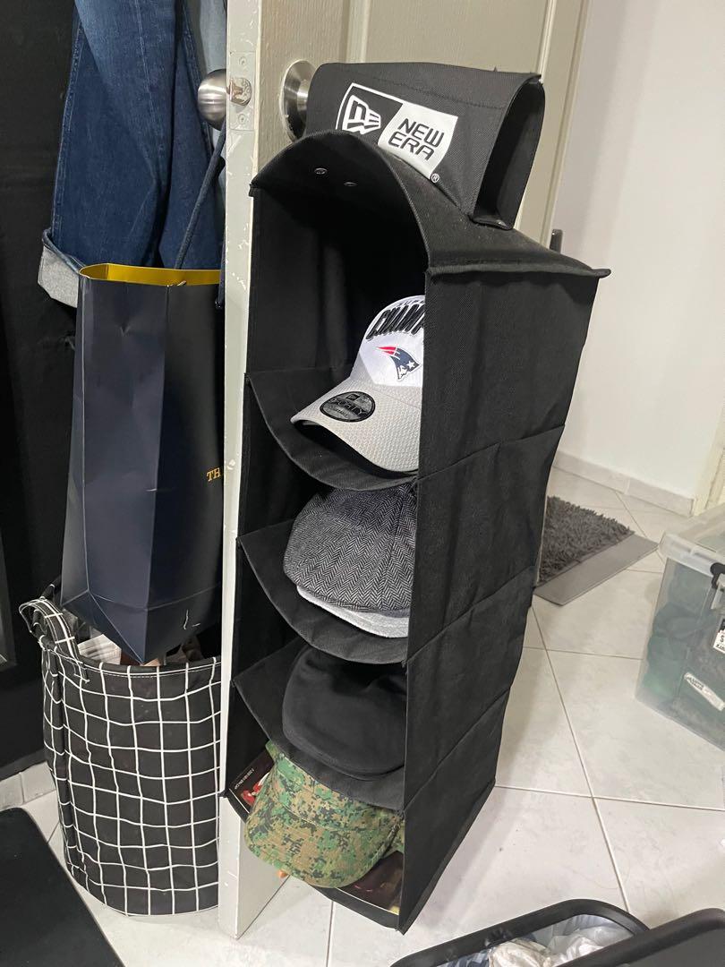 New era cap storage, Luxury, Apparel on Carousell