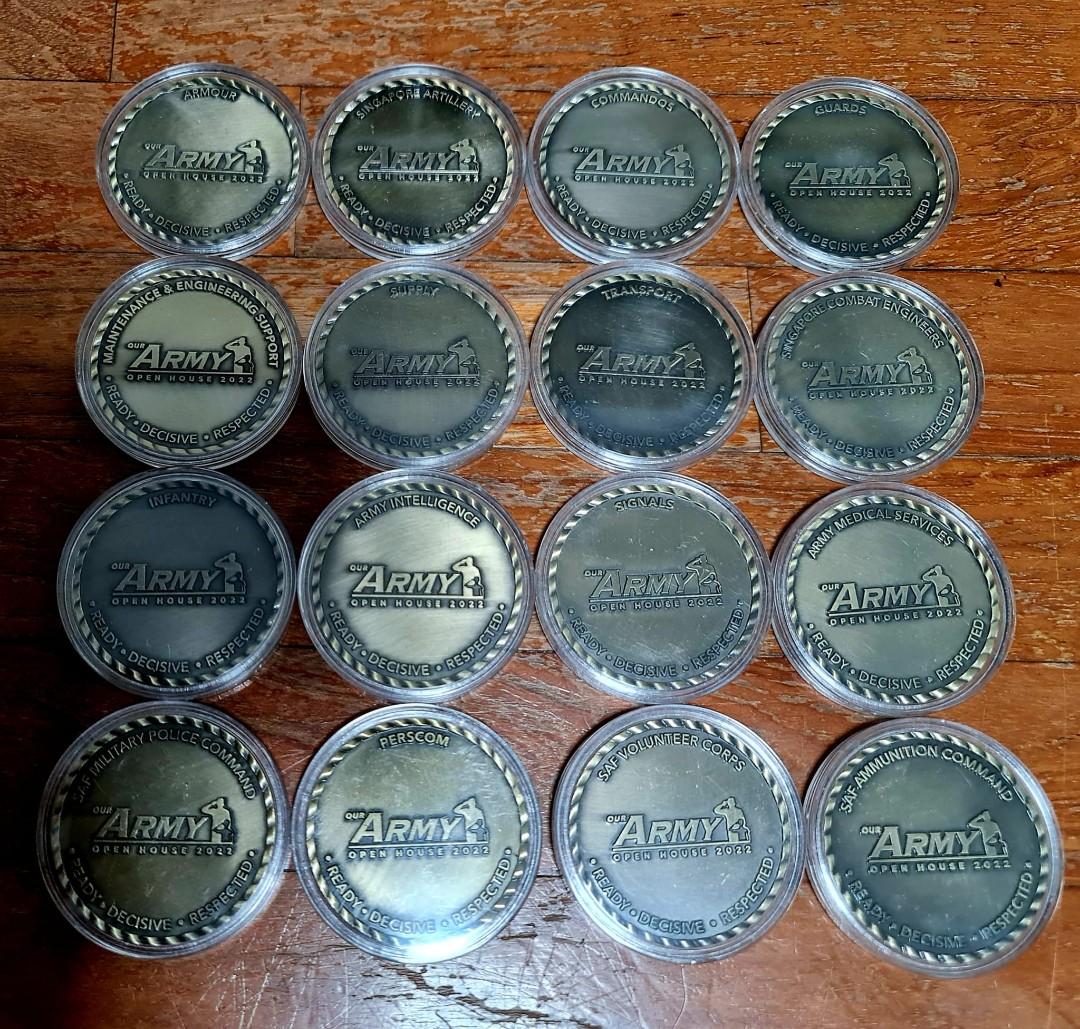 NS55 COMMEMORATIVE COINS (FULL SET) FROM ARMY OPEN HOUSE 2022 (AOH22 ...