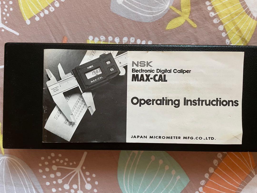 NSK Japan MAX-CAL Electronic Digital Caliper, 傢俬＆家居, 其他, 家居改善及收納用品 ...