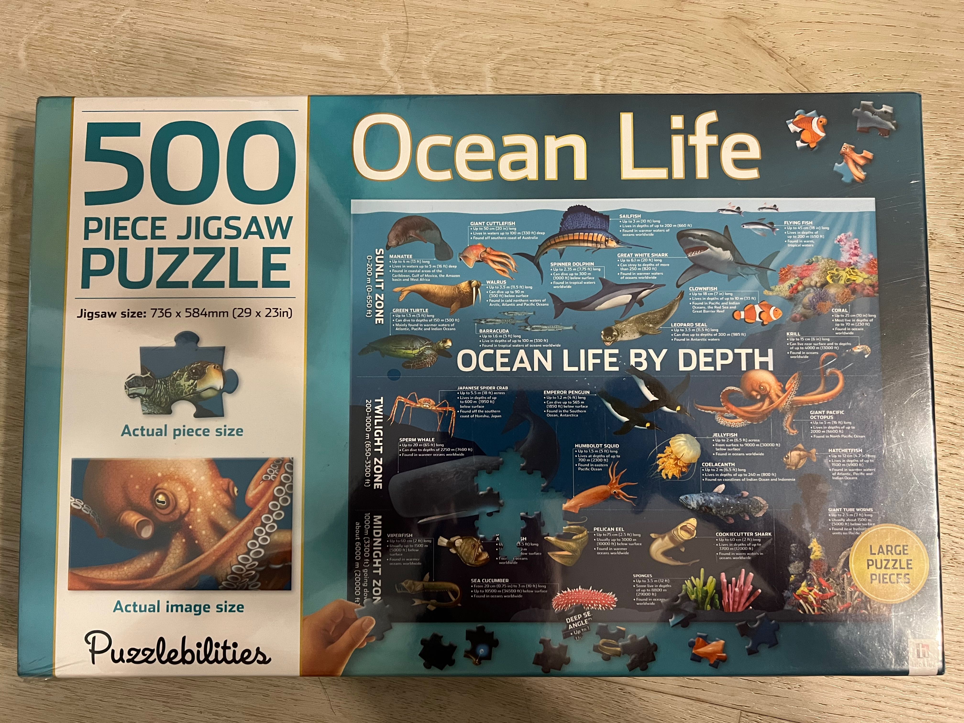Ocean Life jigsaw puzzle, Hobbies & Toys, Toys & Games on Carousell