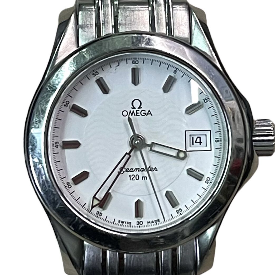 Omega Seamaster 120M 28mm Quartz Watch white/s steel/quartz, Luxury ...