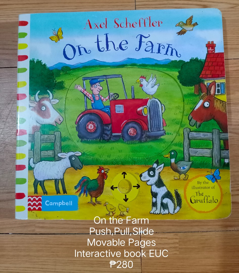 On the Farm Push,Pull,Slide Interactive Book, Hobbies & Toys, Books ...