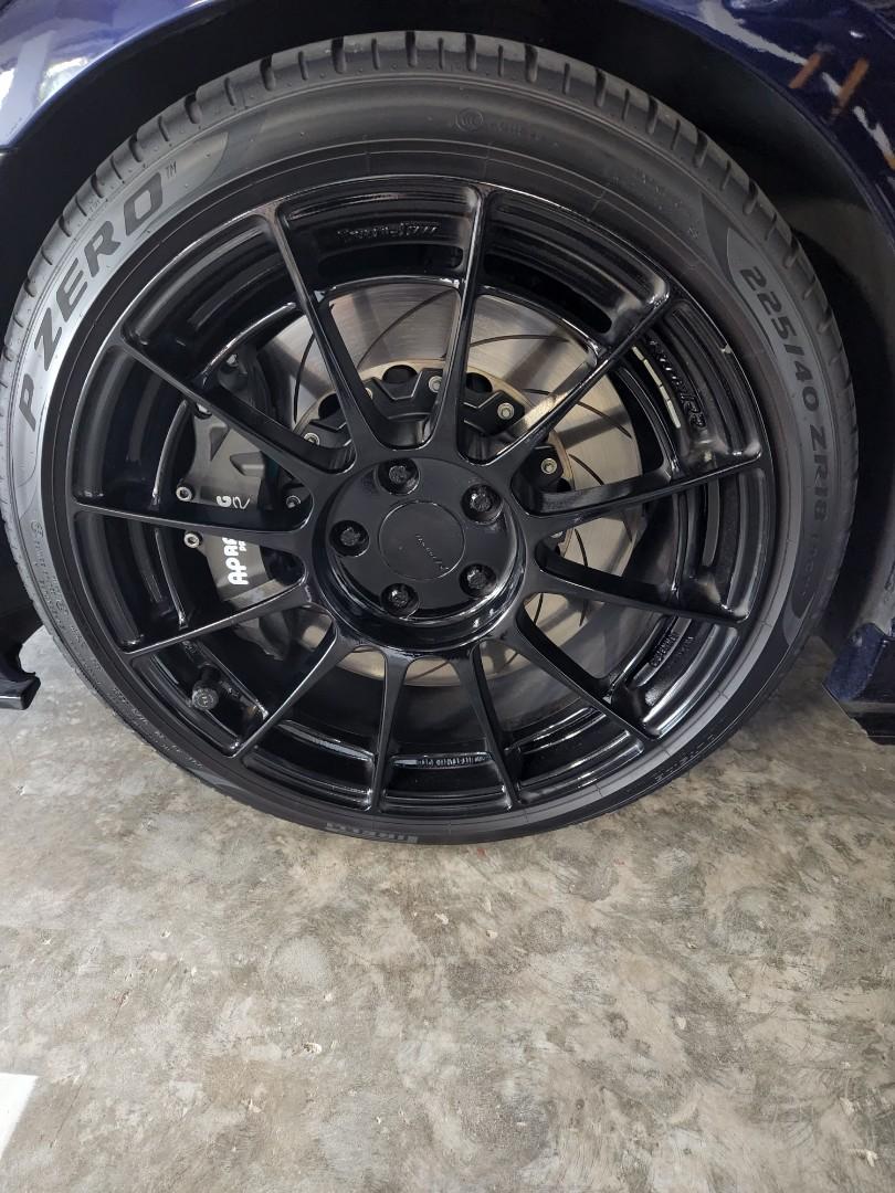 Original Enkei 18" NT03RR, Car Accessories, Tyres & Rims on Carousell