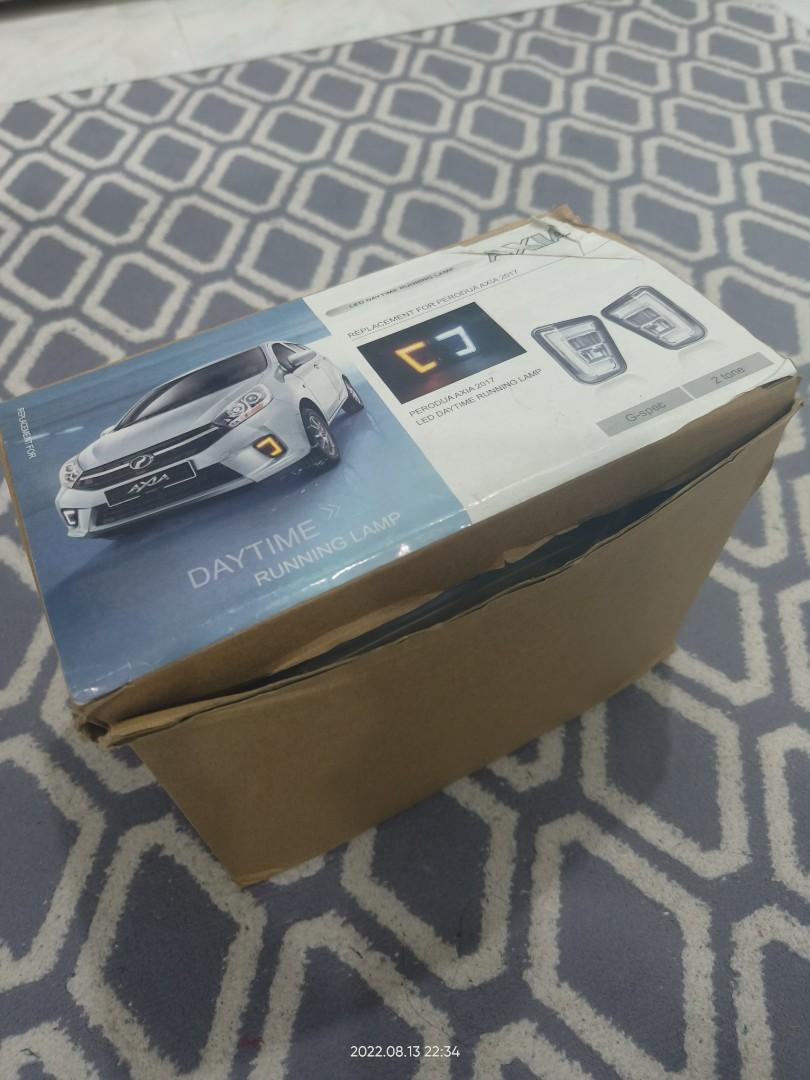 PERODUA AXIA 2017-2018 G SPEC FRONT BUMPER LED DRL DAYLIGHT LIGHTS ...