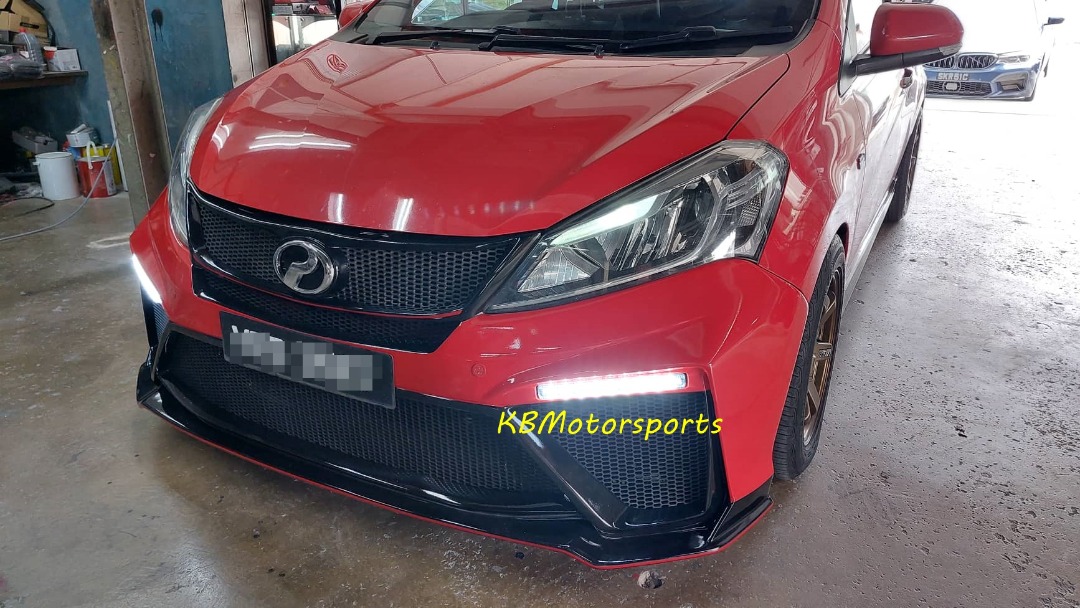Perodua Myvi GT Front Bumper With Day Light, Auto Accessories on Carousell