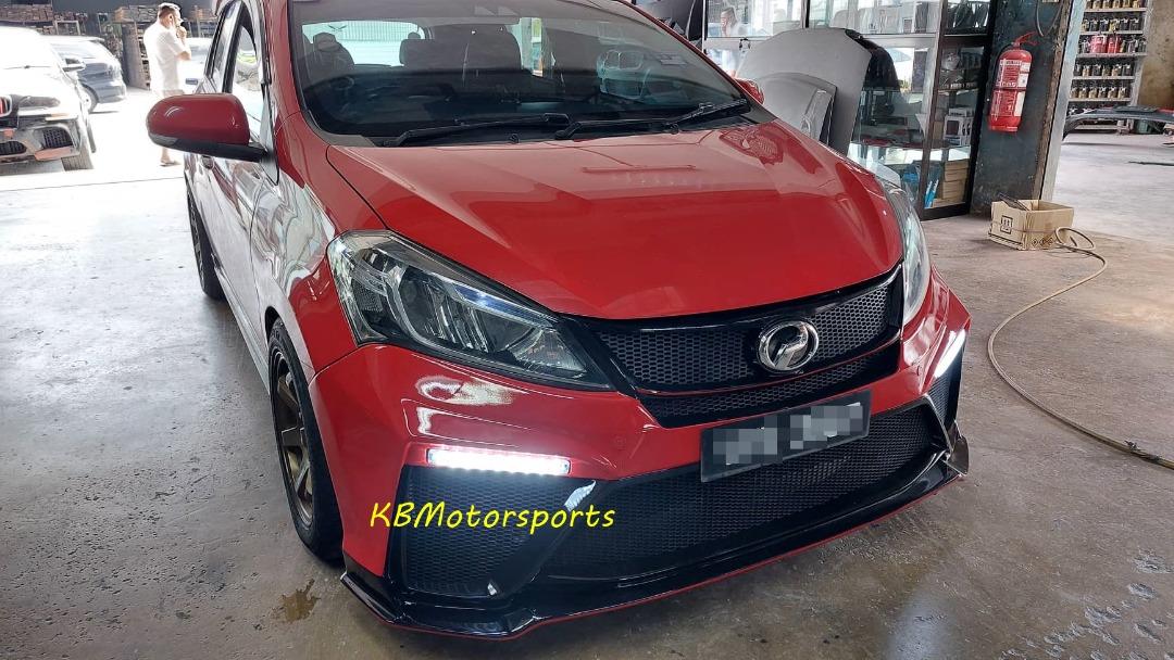 Perodua Myvi GT Front Bumper With Day Light, Auto Accessories on Carousell