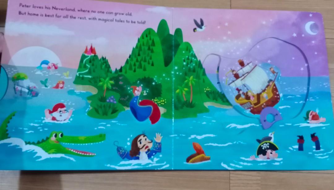 Peter Pan Push,Pull,Slide Interactive Boardbook, Hobbies & Toys, Books ...