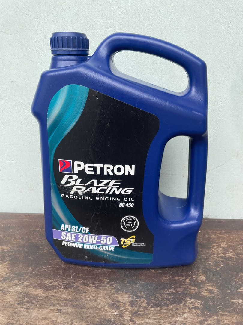 Petron 4L gasoline engine oil, Car Parts & Accessories, Maintenance ...