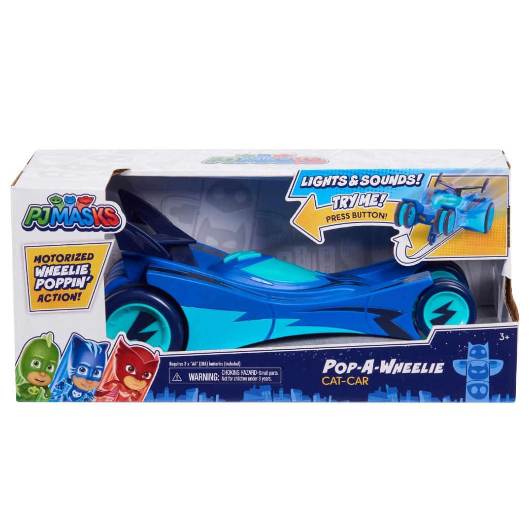 PJ Masks Pop-A-Wheelie Cat-Car, PJ Masks Vehicle with Lights and Sounds ...