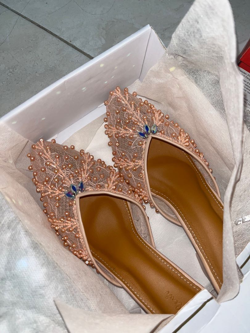 [preloved] selop kondangan dengan payet premium, Fesyen Wanita, Sepatu ...