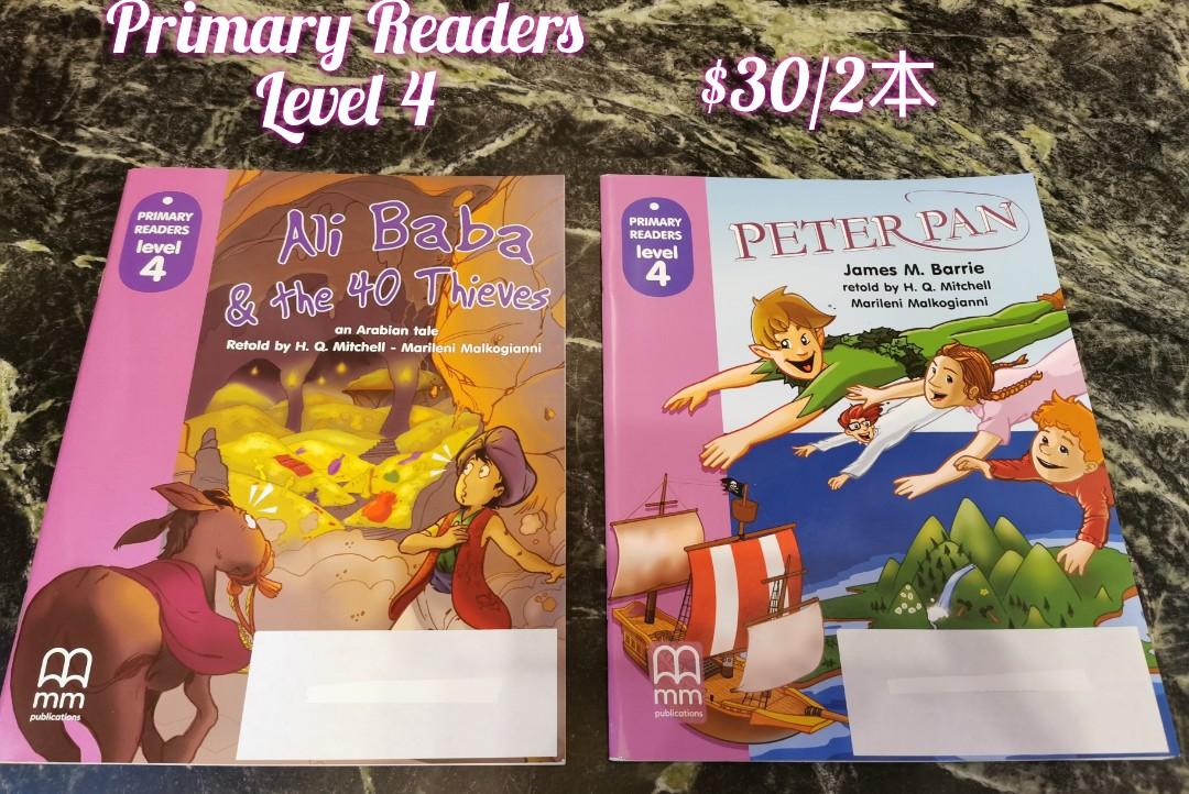 Primary Readers Level 4(Peter Pan/Ali Baba & the 40 Thieves), 興趣及遊戲, 書本 ...