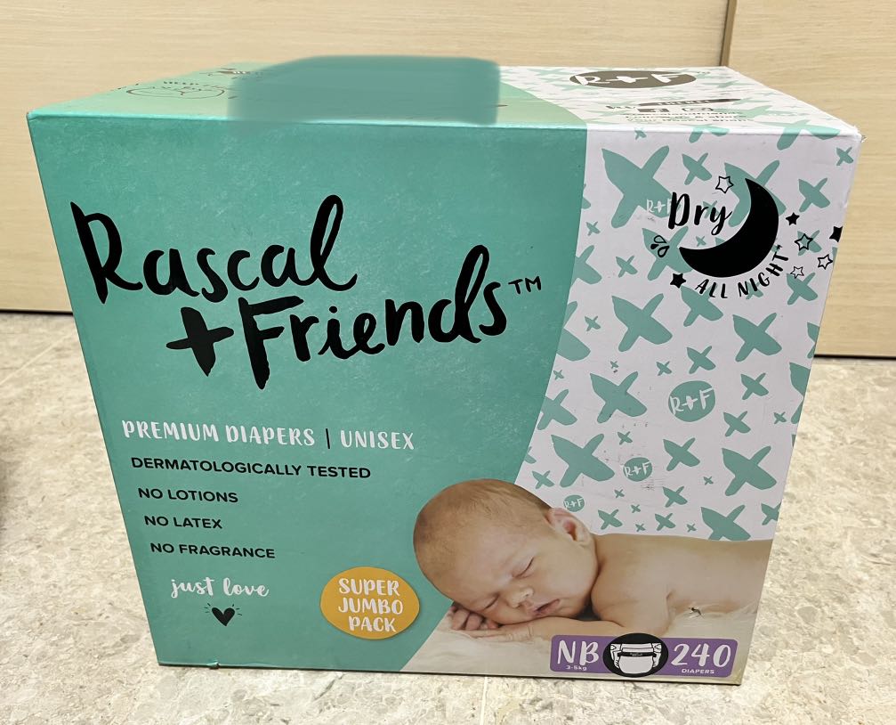 Rascal & Friends Newborn diapers - 3 packs x 80 each, Babies & Kids ...