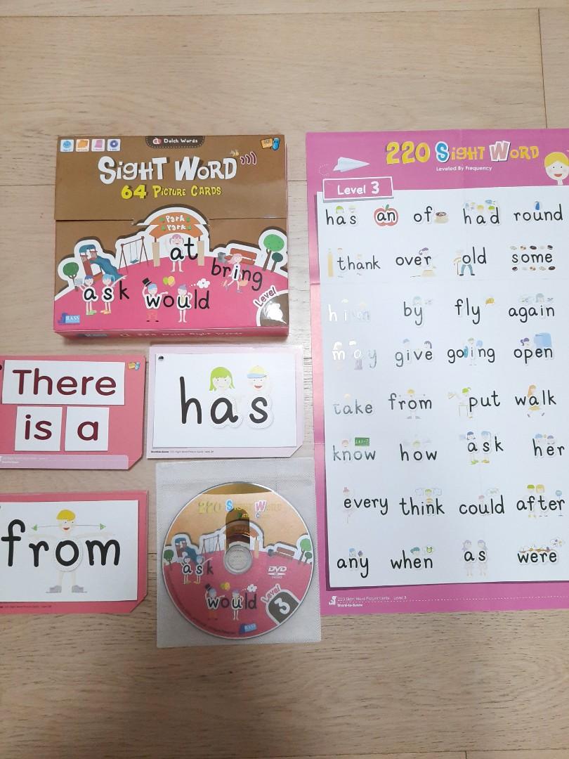 (Lohas) Rass Language - Sight Word 1, 2, 3, 4, 5, 興趣及遊戲, 書本 & 文具, 教科書 ...
