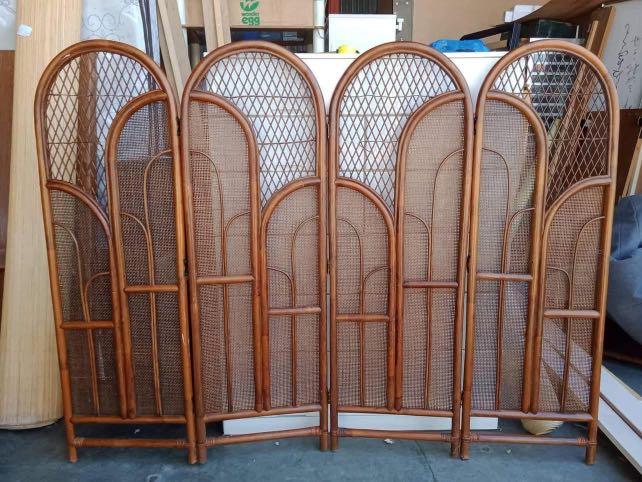 Rattan Partition, Furniture & Home Living, Furniture, Shelves, Cabinets ...