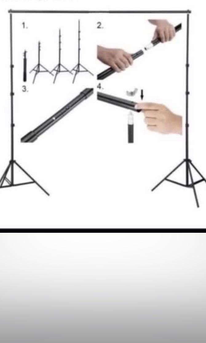 [Rental] Backdrop Stand 2m x 2m, Photography, Photography Accessories ...
