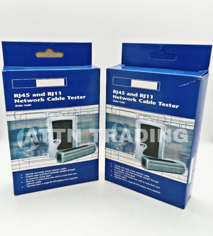 RJ45 AND RJ11 NETWORK CABLE TESTER, Computers & Tech, Parts ...