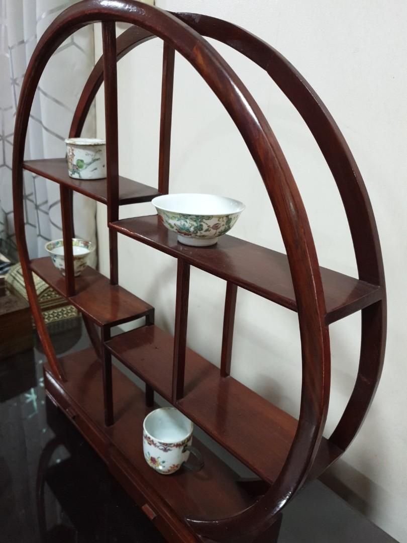 Round Chinese Display Shelf, Hobbies & Toys, Memorabilia & Collectibles ...
