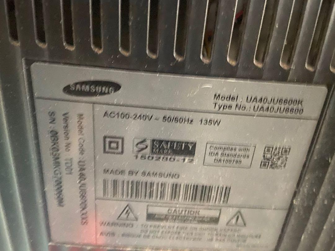 Samsung curved TV 41 inch UAT , TV & Home Appliances, TV ...