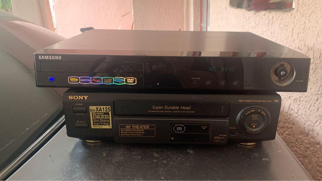 Samsung dvd n sony vhs, Audio, Portable Music Players on Carousell