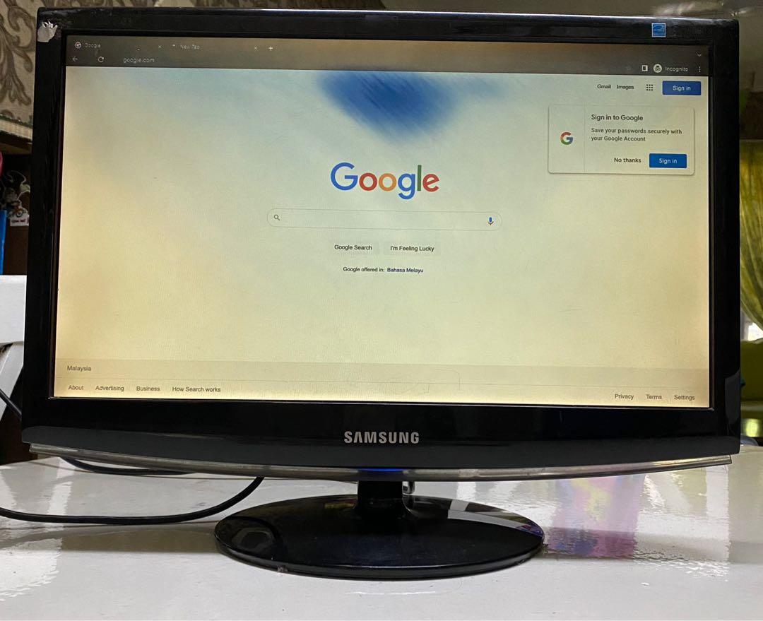 Samsung Monitor 20 inch, Computers & Tech, Parts & Accessories, Monitor ...