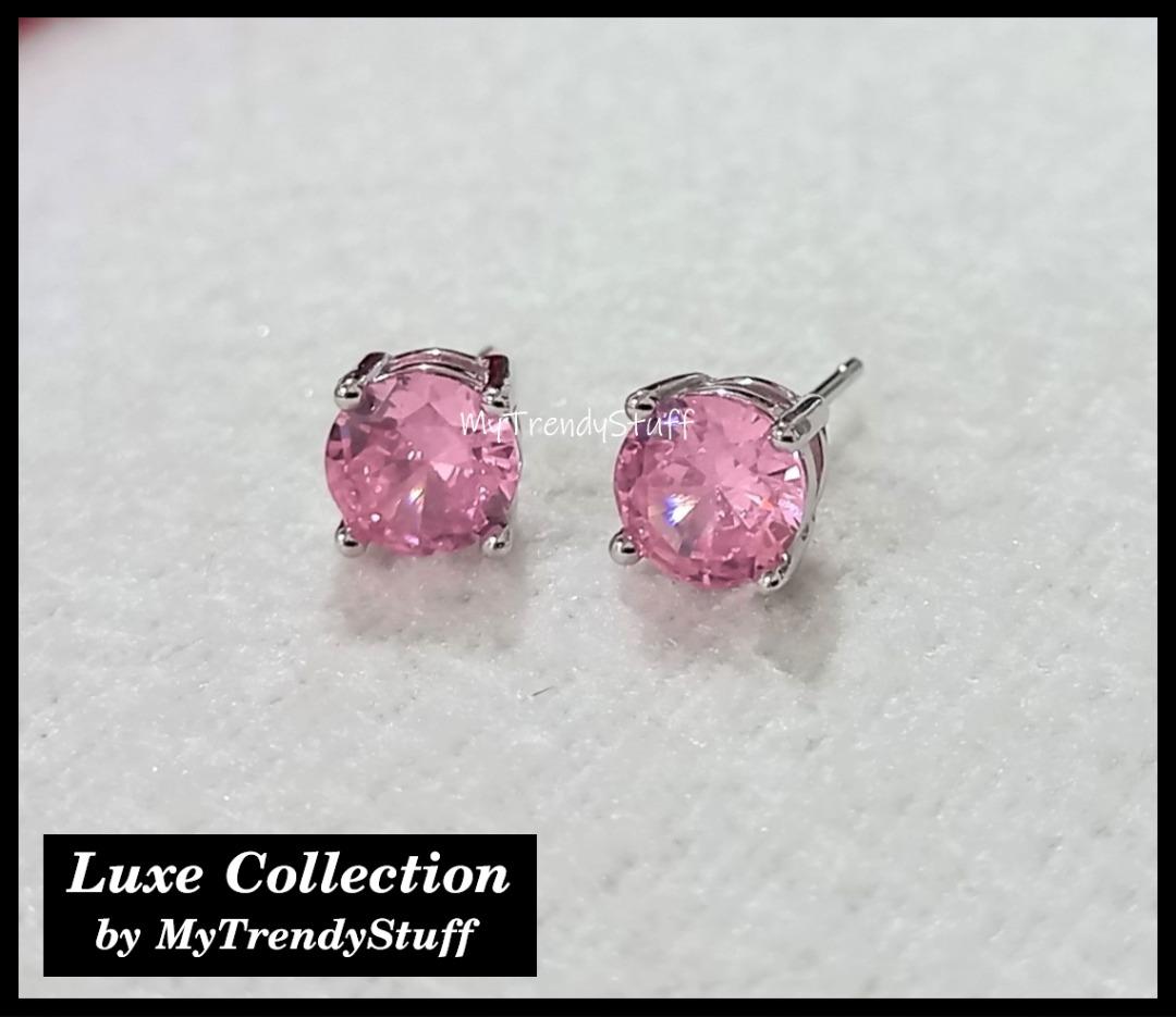 Save 14%! Sparkly VVS Grade Pink Diamond Simulant Solitaire Necklace ...