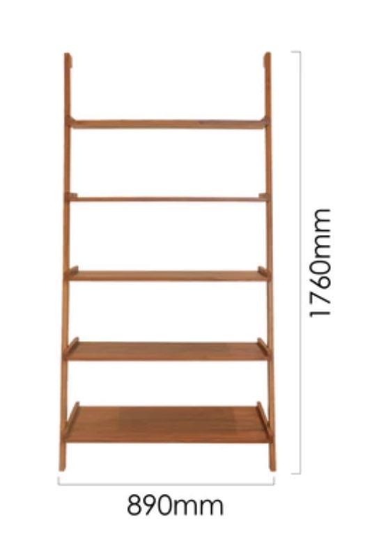 Scanteak ladder display shelf wooden teak, Furniture & Home Living ...