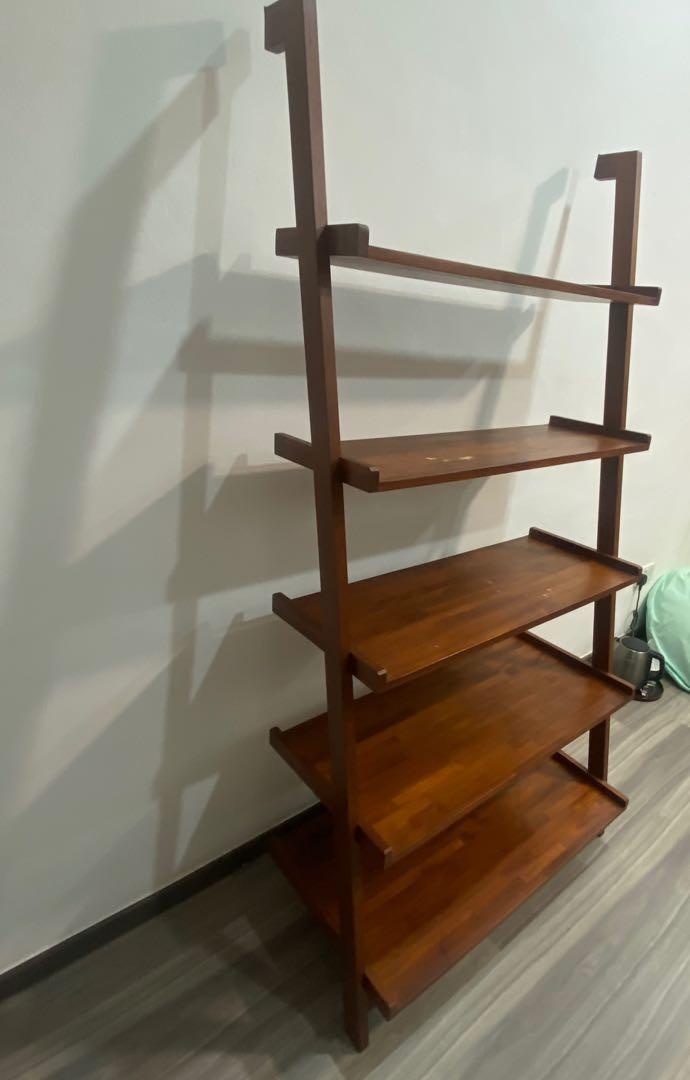 Scanteak ladder display shelf wooden teak, Furniture & Home Living ...