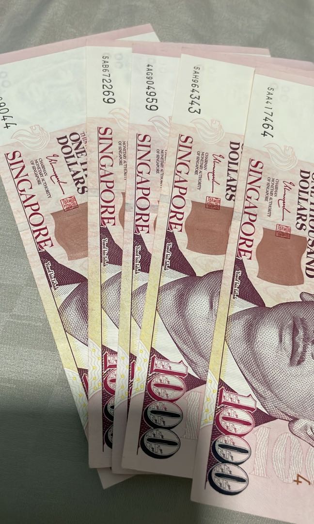 Sgd $1000 note, Hobbies & Toys, Memorabilia & Collectibles, Currency on ...