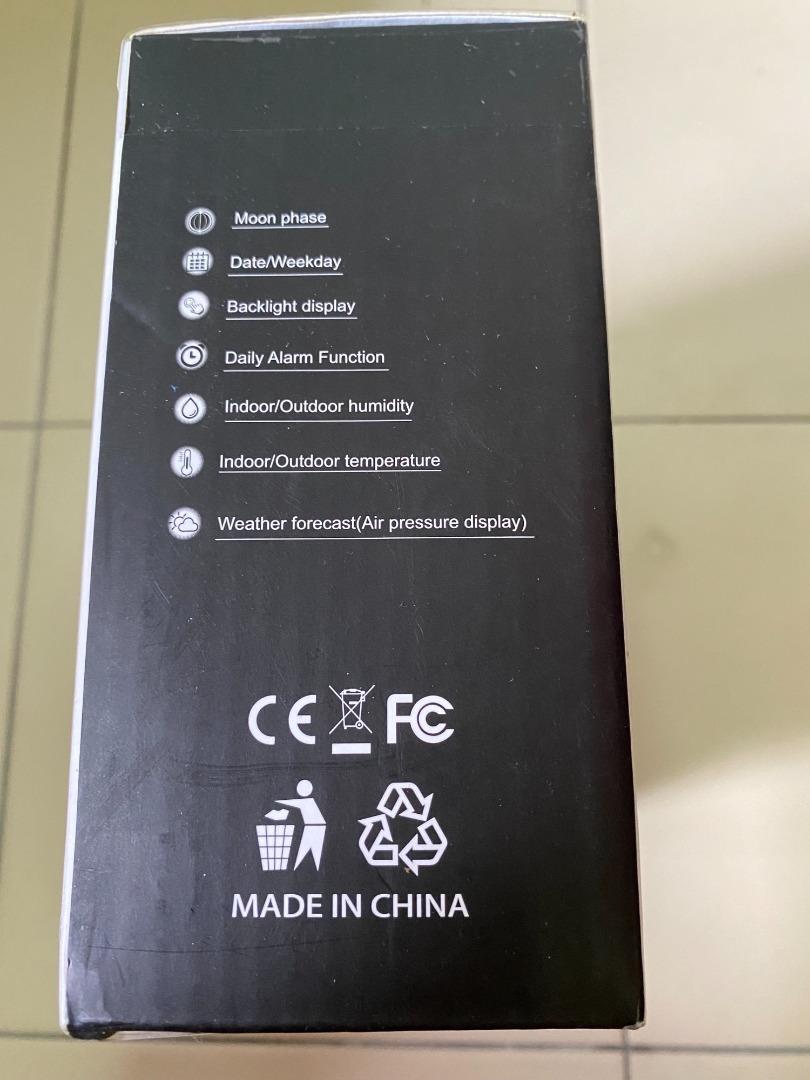 Smart Sensor FanJu FJ3373 Multifunction Digital Weather Station LCD Alarm Clock Indoor Outdoor ...