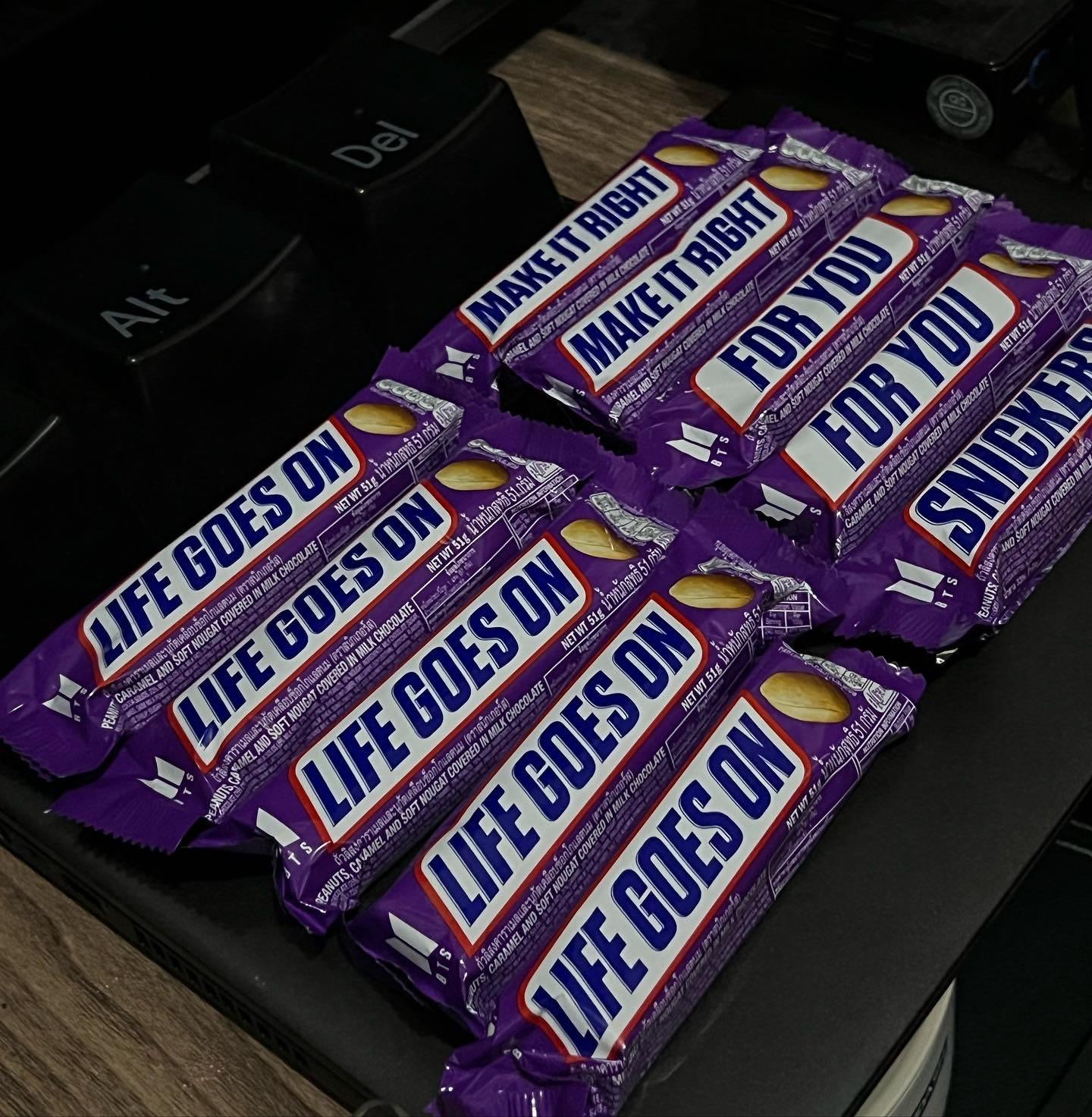 Snickers x BTS, Food & Drinks, Chilled & Frozen Food on Carousell