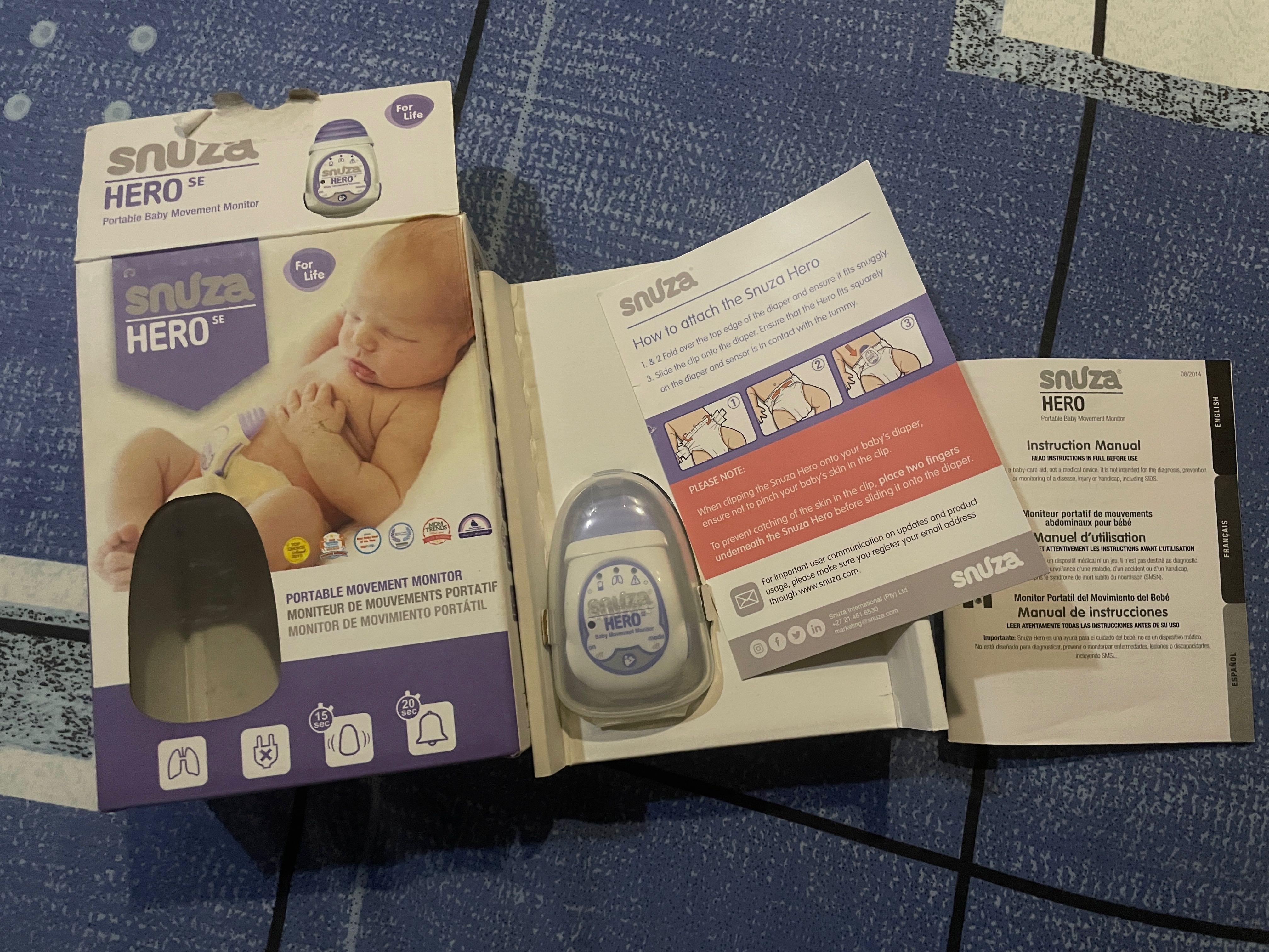 Snuza Hero SE Baby Breathing Motion Monitor, Babies & Kids, Baby ...