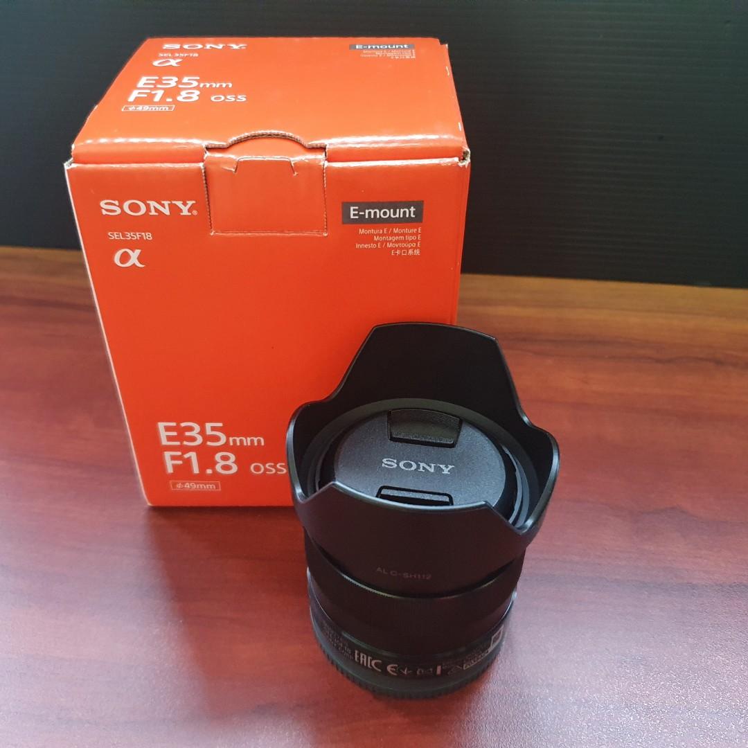 Sony E-mount 35mm F1.8 OSS SEL35F18, Photography, Lens & Kits on Carousell
