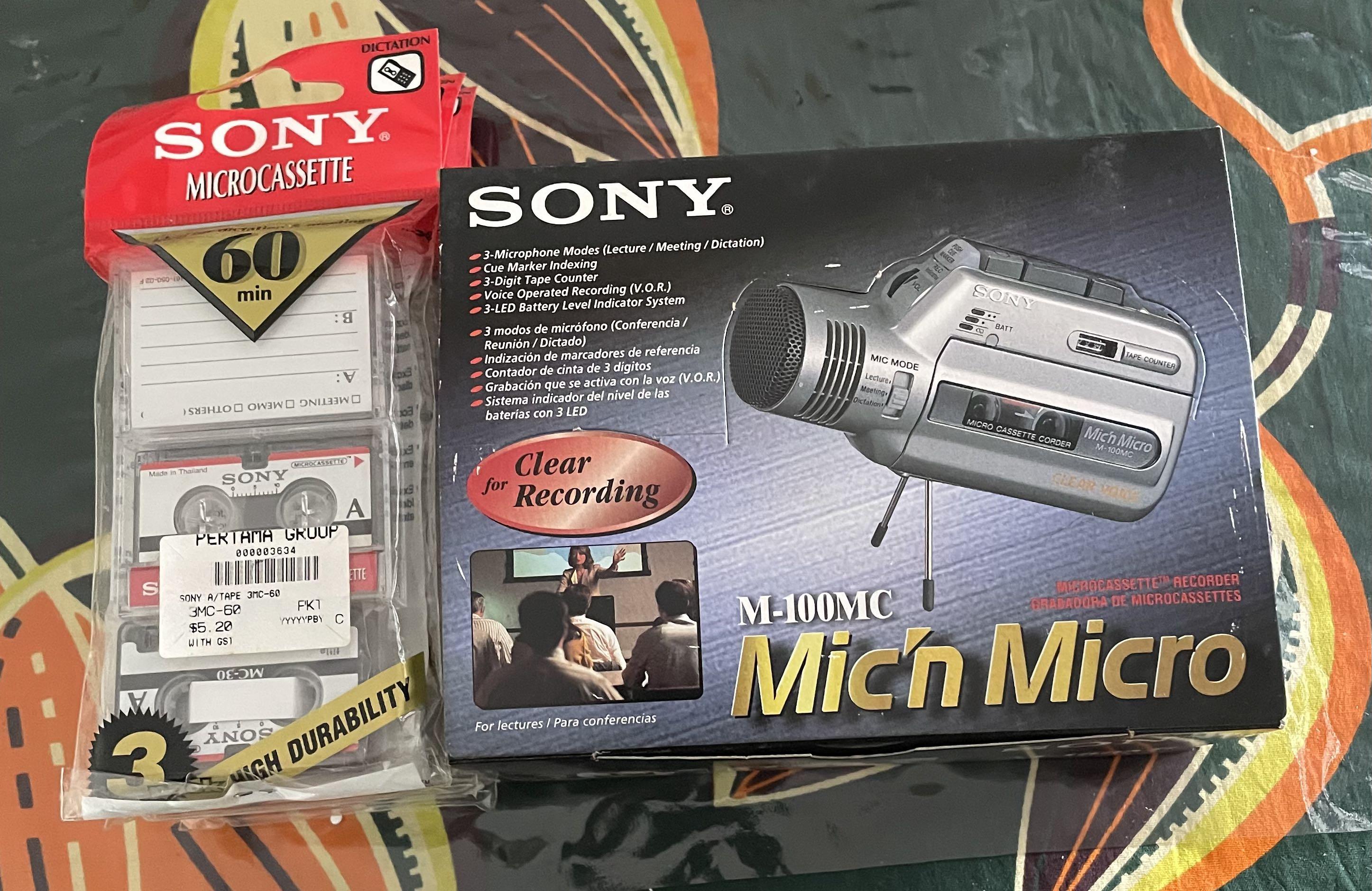 Sony recorder n cassettes, Audio, Voice Recorders on Carousell