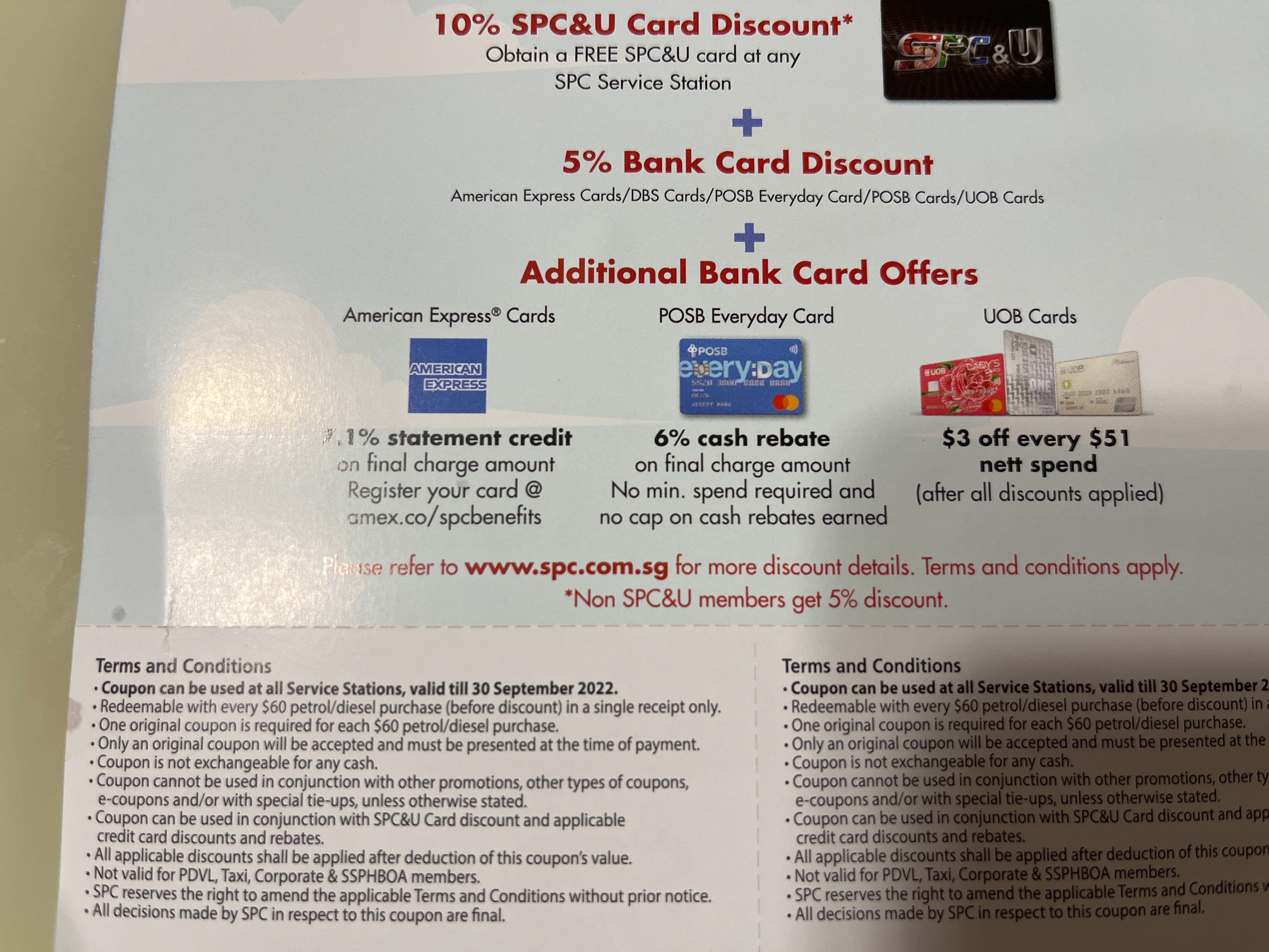 SPC voucher 4 pc for $2 (voucher/fuel coupon), Tickets & Vouchers ...