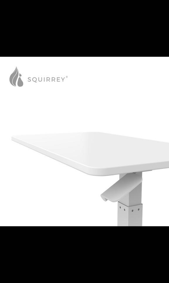 BNIB white C shape adjustable mobile wheels laptop sofa desk table ...