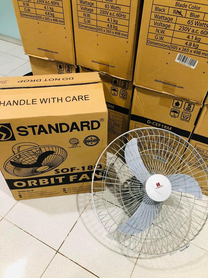 Standard 18 Ceiling Orbit Fan Banana Type SOF-18Q, Furniture & Home ...