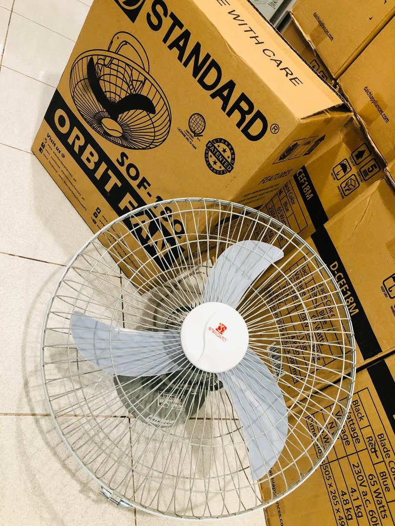 Standard 18 Ceiling Orbit Fan Banana Type SOF-18Q, Furniture & Home ...