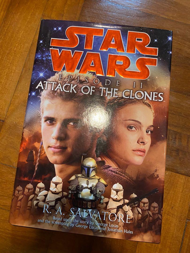 Star Wars attack of the clones movie novel (hard cover), Hobbies & Toys ...
