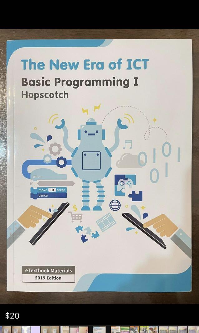 The New Era of ICT Basic Programming I Hopscotch, 興趣及遊戲, 書本 & 文具, 教科書 ...