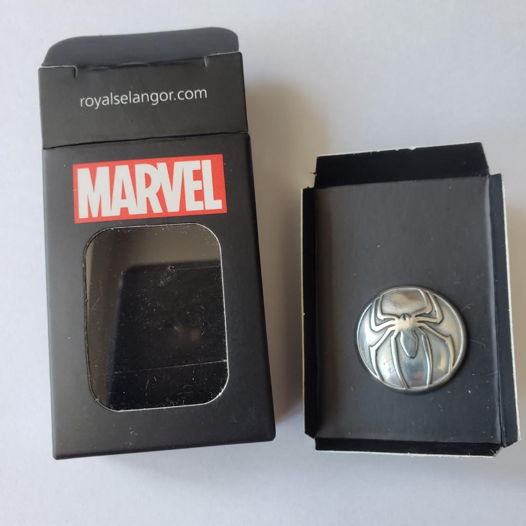 Royal Selangor Hand Finished Marvel Collection Pewter Spider-Man Lapel ...