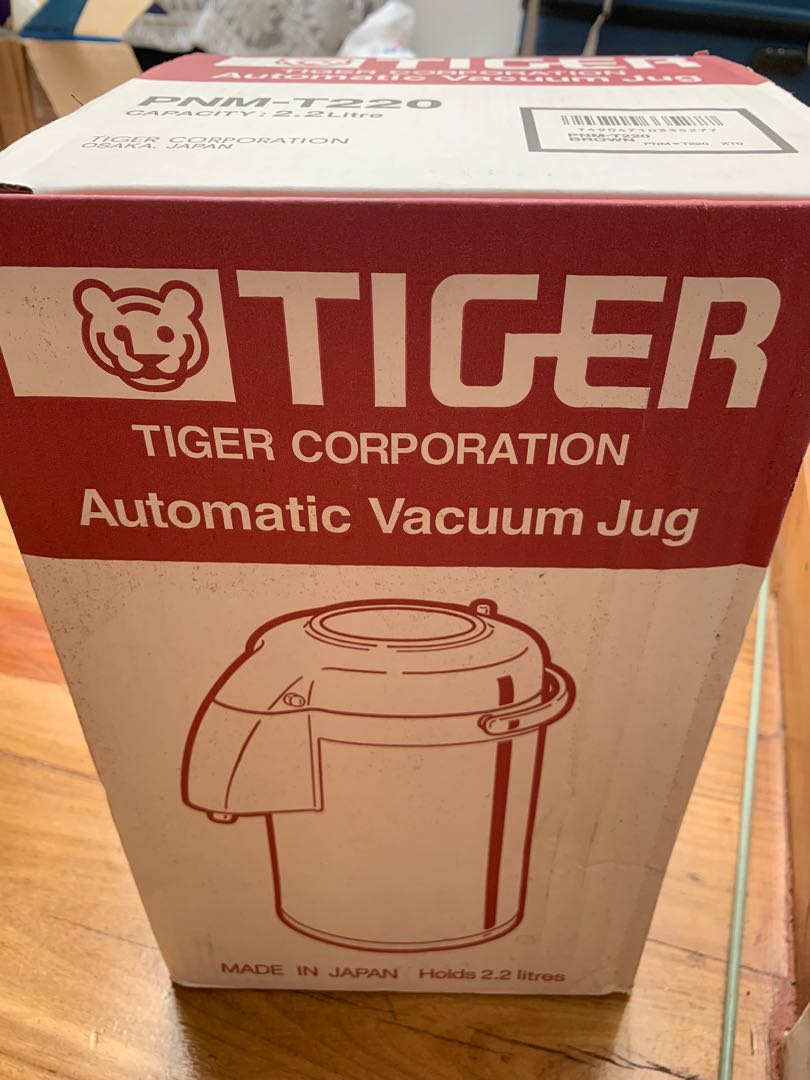 Tiger Vacuum Jug 2.2 litres, TV & Home Appliances, Kitchen Appliances ...