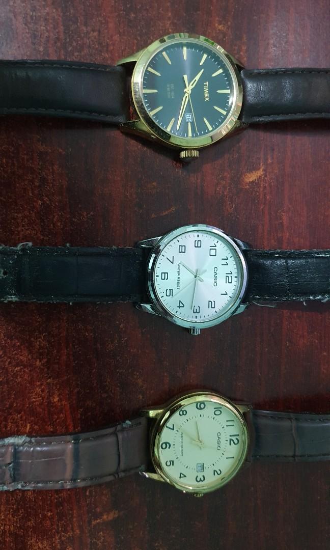 Timex and Casio watch, Men's Fashion, Watches & Accessories, Watches on ...