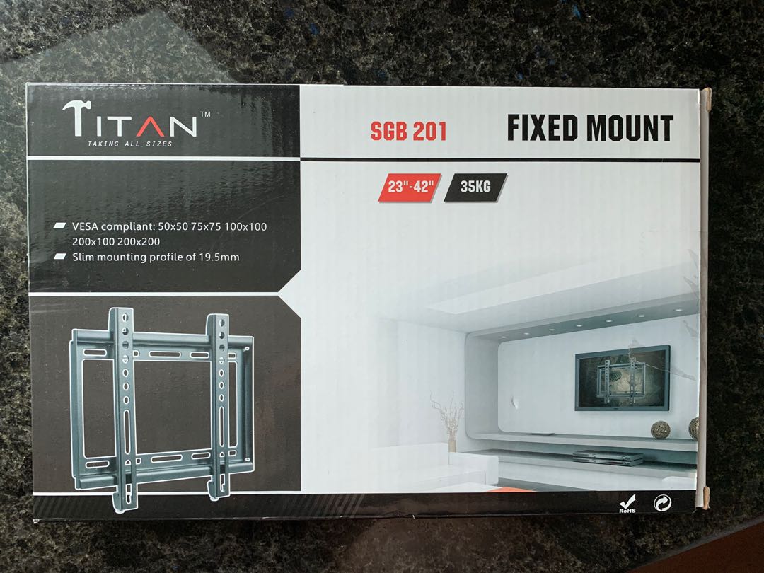 Titan SGB 201 Fixed Mount - TV Wall mount, TV & Home Appliances, TV ...