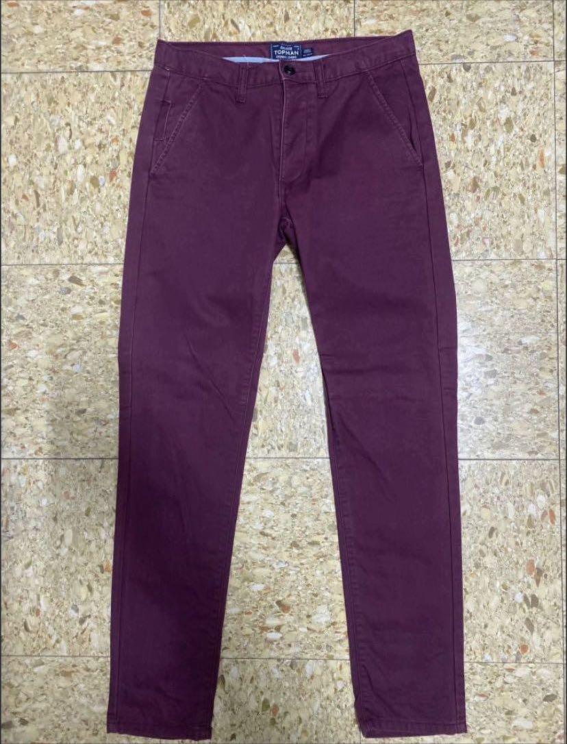Topman Skinny Chinos, Men's Fashion, Bottoms, Chinos on Carousell