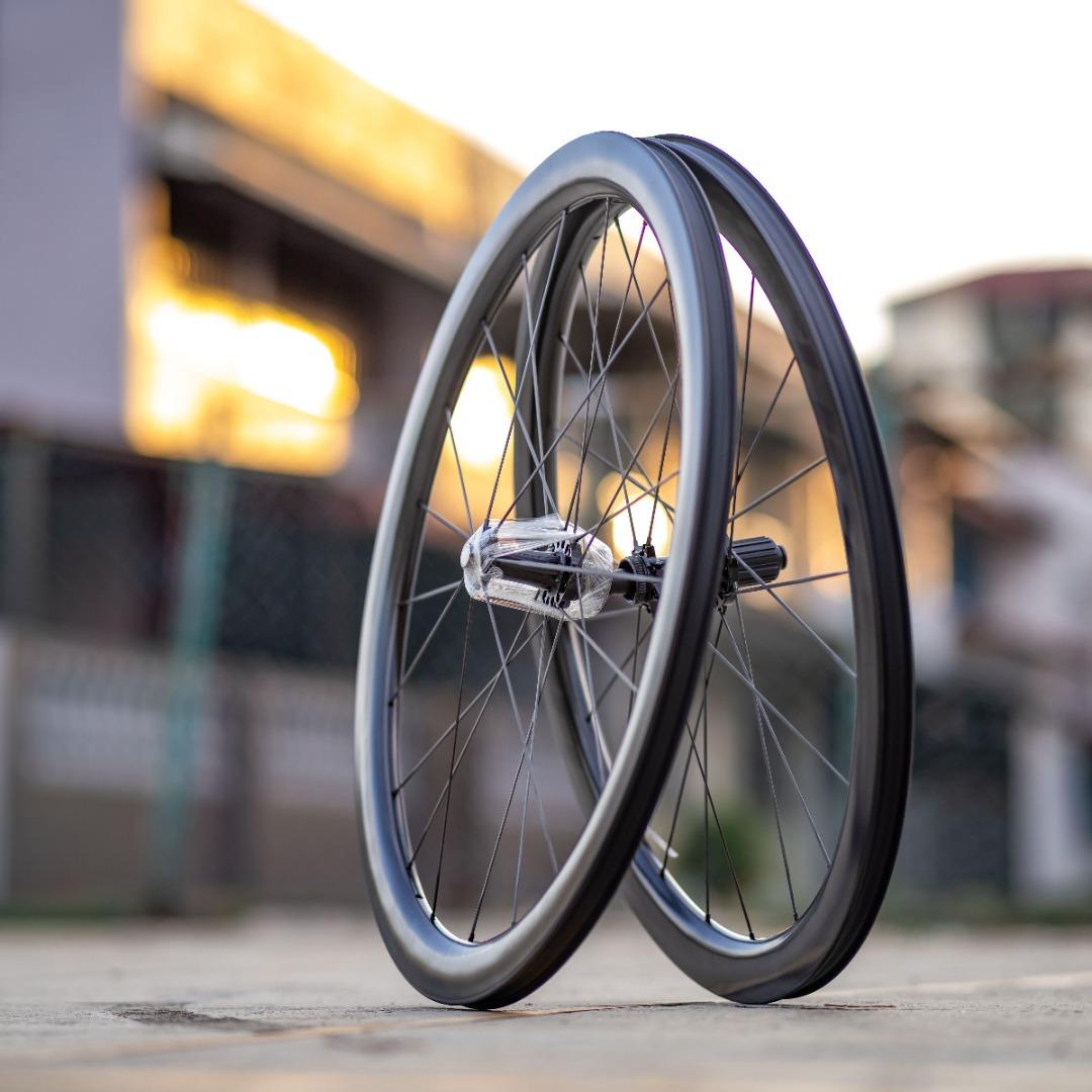 TUFF EXO & HELIUM Carbon Bicycle Wheel Set, Sports Equipment, Bicycles ...